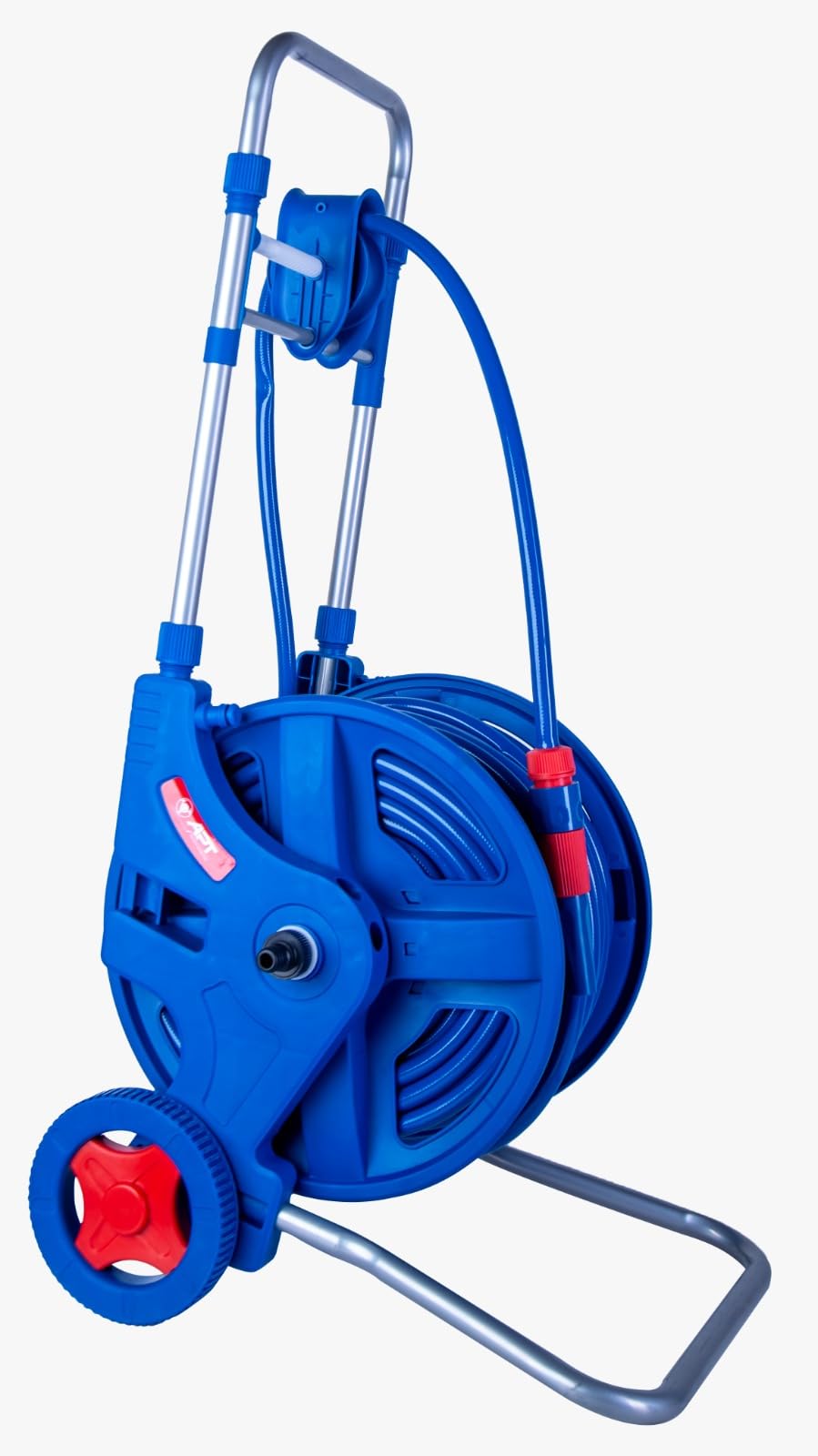 Hose Pipe Cart with 45 m hose, hose zozzle, 3 connectors by circle ...