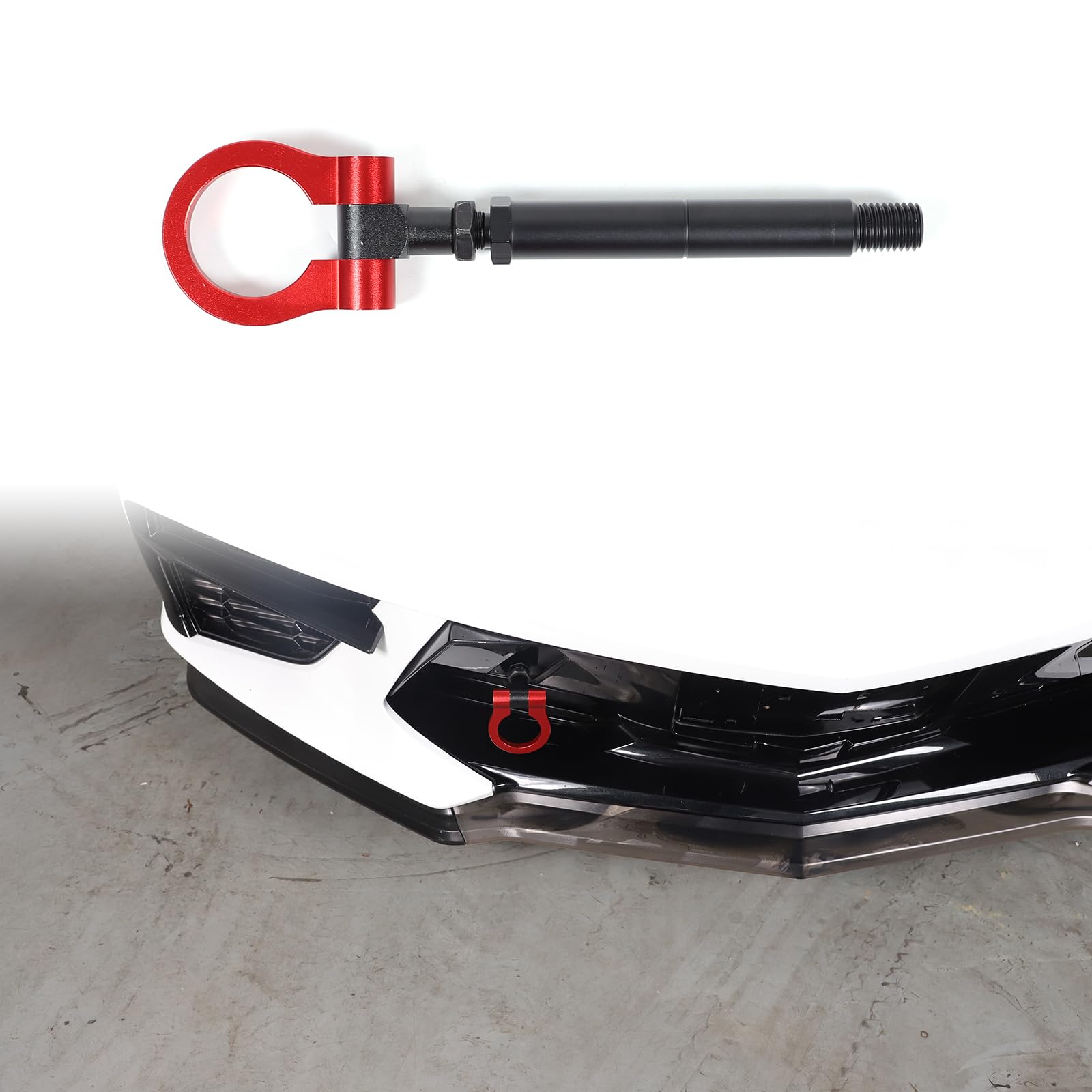 Snapklik.com : Track Racing Style Car Front Bumper Tow Hook Compatible