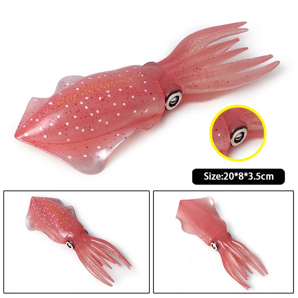 FLORMOON Squid Toys Realistic Animal Figurines Plastic Sea Animals ...