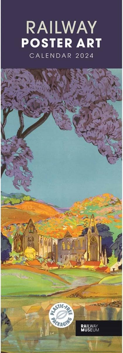 Railway Poster Art NRM Slim Calendar 2024 : Amazon.co.uk: Stationery ...