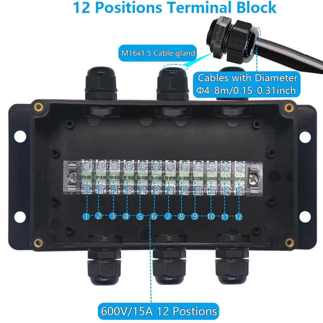 Outdoor Waterproof Junction Box Otdorpatio P67 Waterproof Junction Box ...