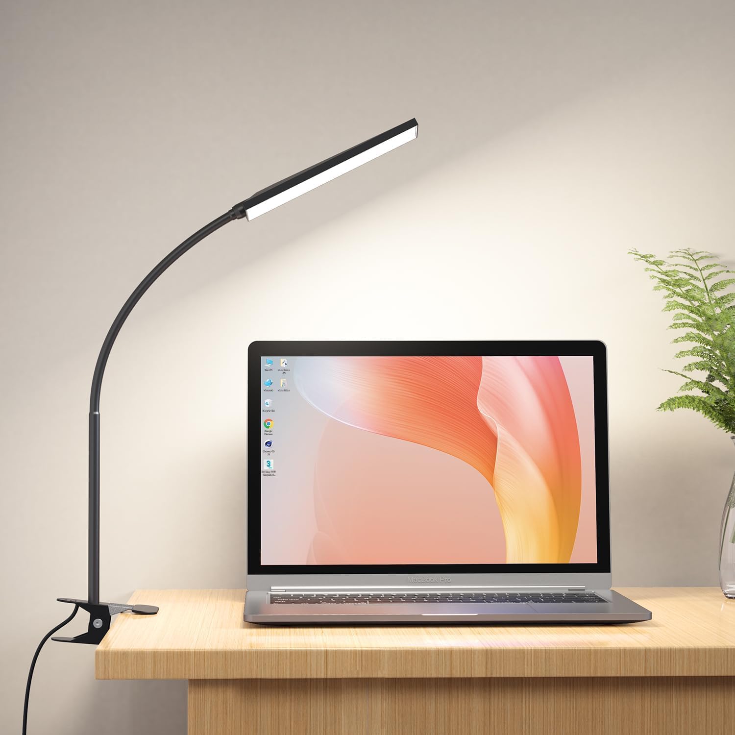 Buy Lavnik Led Desk Lamp with Clamp, Eye-Caring Clip-on Lamps, Daylight ...