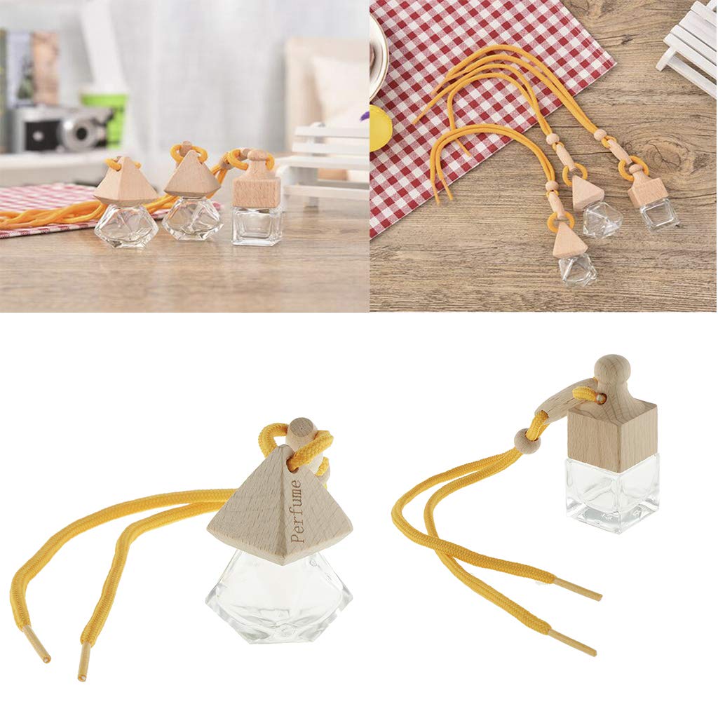Glass Hanging Car Perfume Bottle Essential Oil Diffuser Fragrance ...