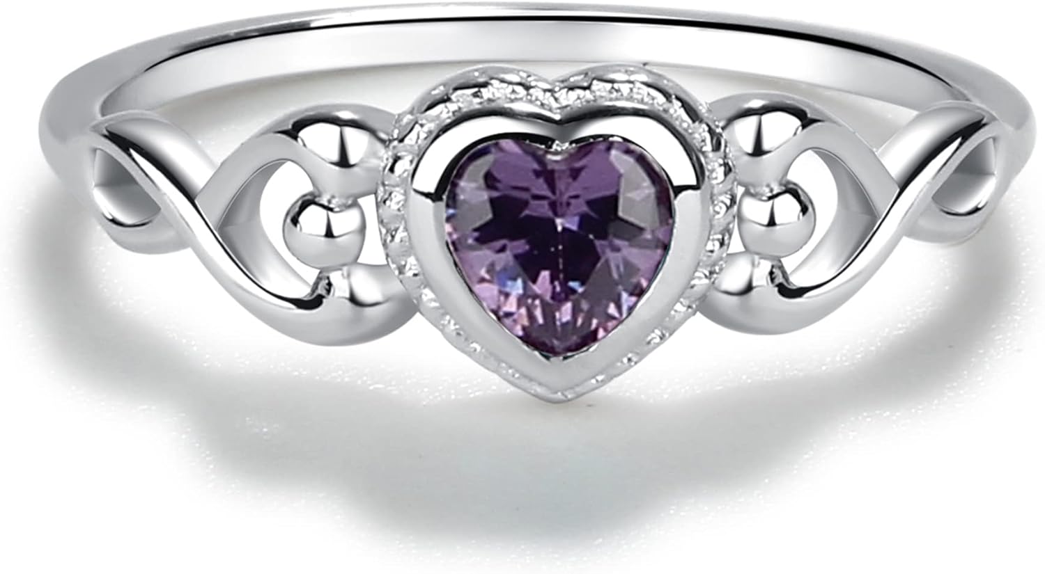 Amazon.com: Precious Pieces Sterling Silver Simulated CZ Birthstone ...
