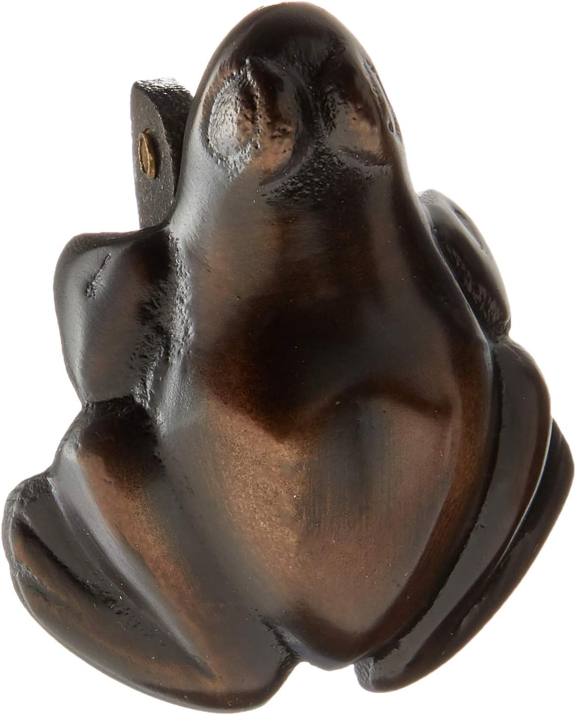 Michael Healy Designs Sitting Frog Doorbell Ringer - Oiled Bronze, Push ...