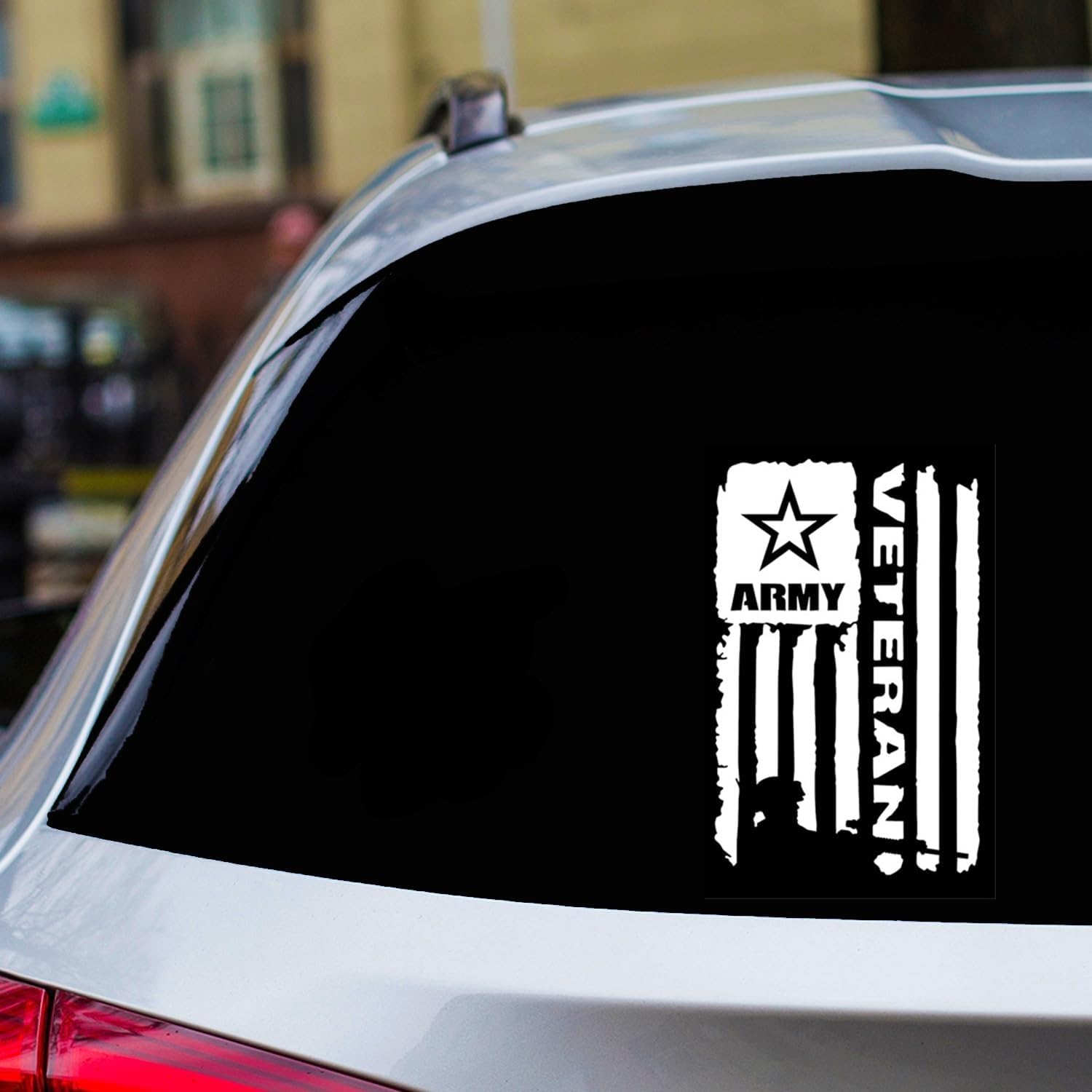 Amazon.com - Army Veteran Flag Decal Vinyl Sticker Auto Car Truck Wall ...