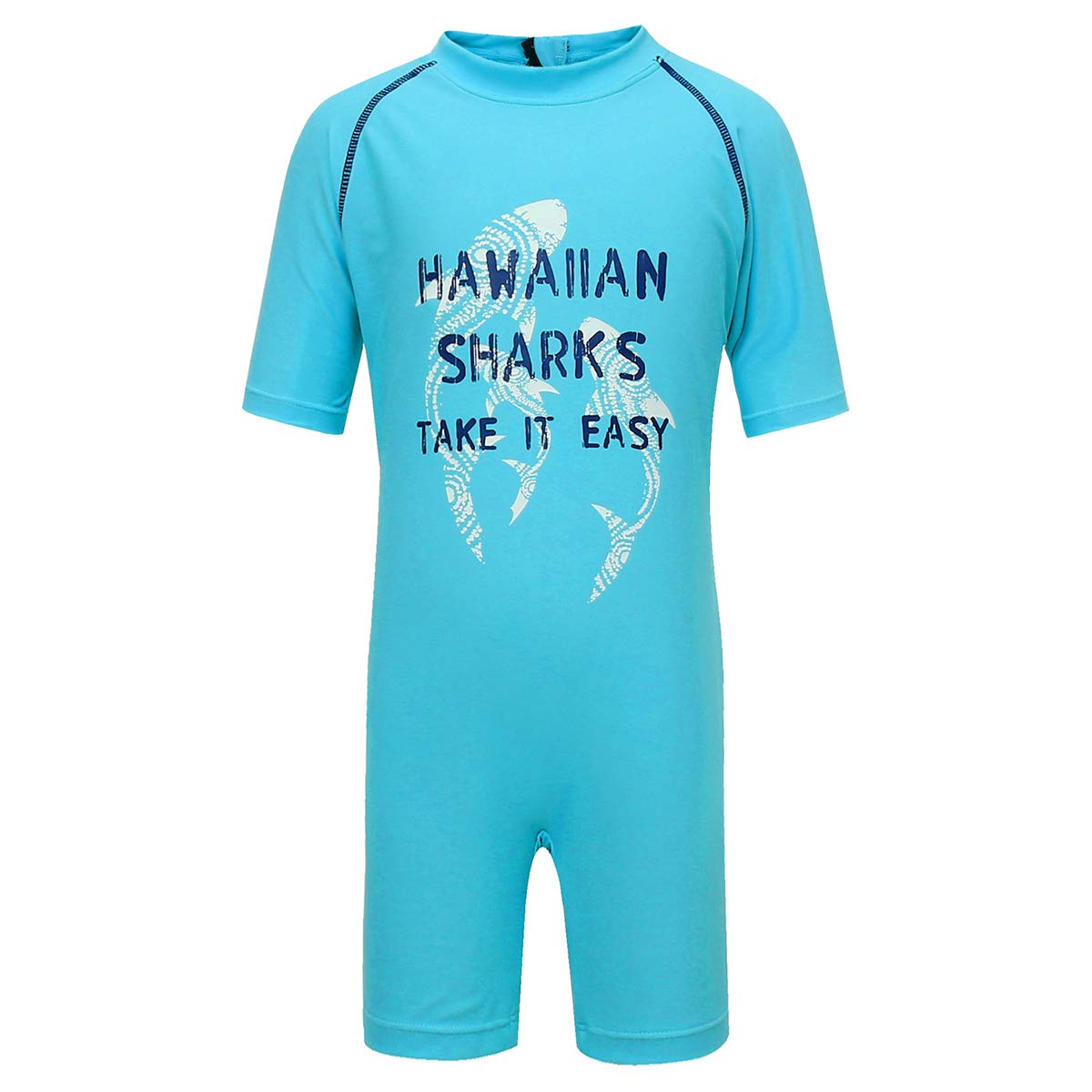 Snapklik.com : Boys One Piece Rash Guard Swimsuit Short Sleeve UPF 50 ...