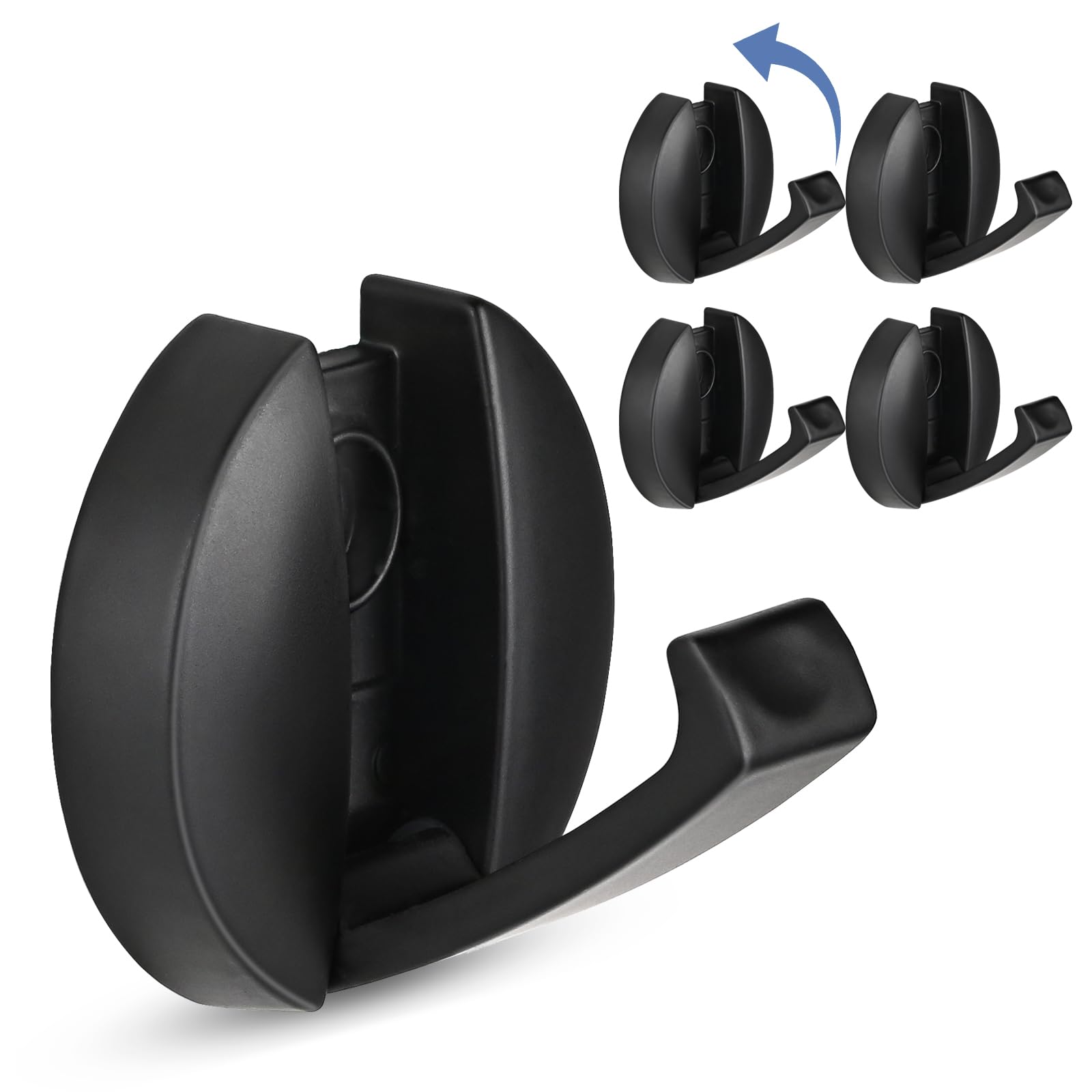 Amazon.com: HOMOTEK 5 Pack Folding Wall Hooks, Foldable Towel Hooks for ...