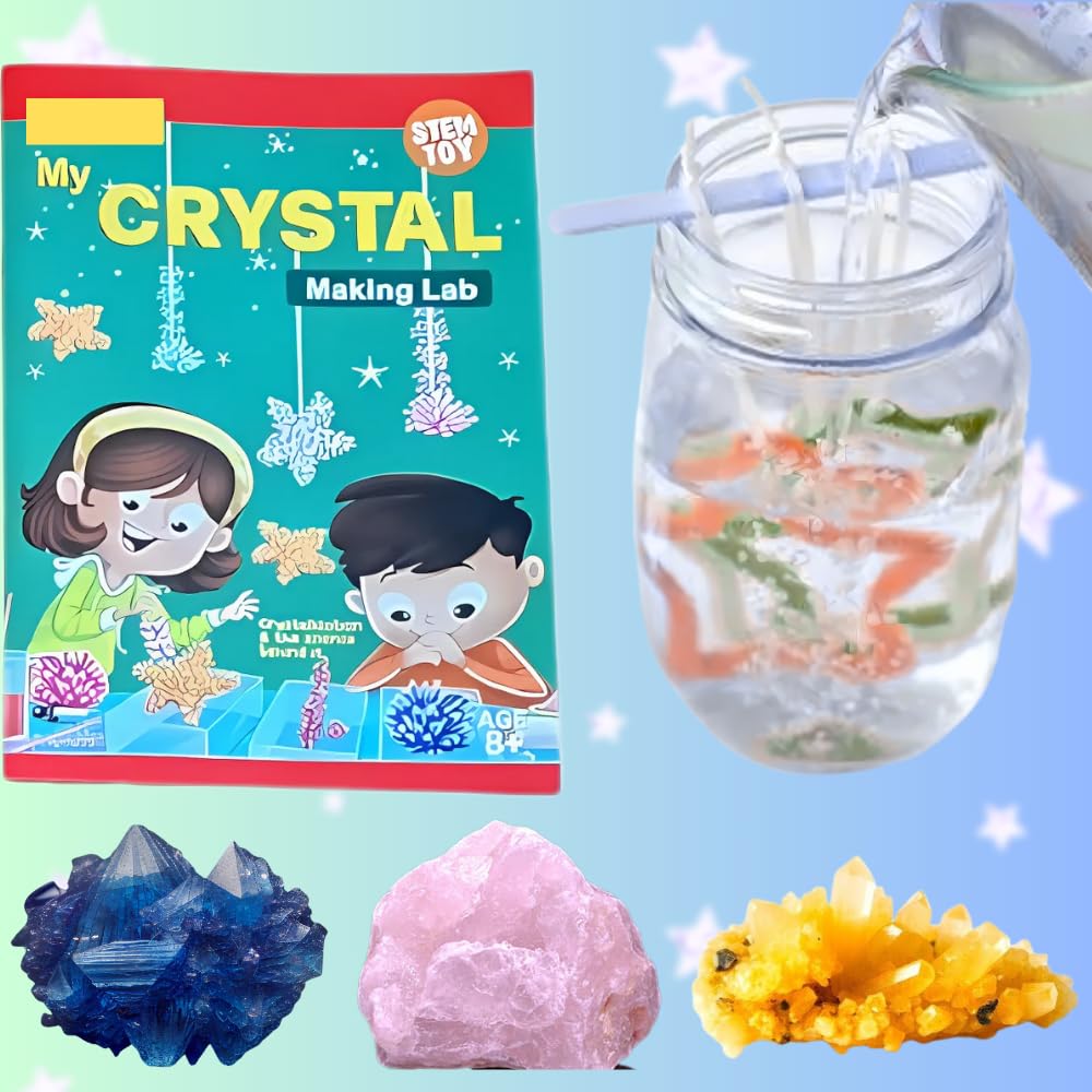 Buy ToyMagic My Crystal Making Lab Science Kit for Boys and Girls Ages ...