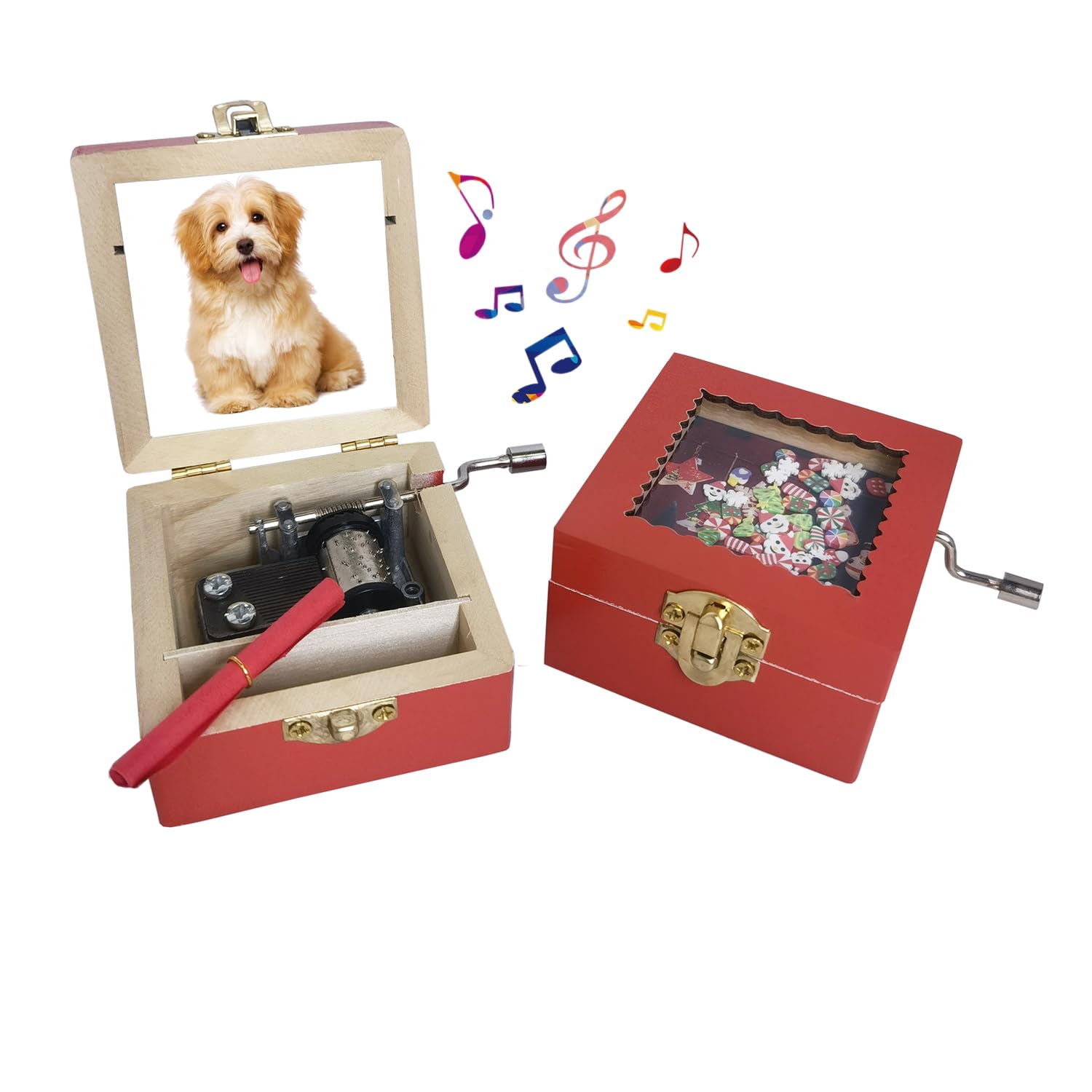 Gikfun Music Box Wooden Handmade Music Box Personalized Gift for ...