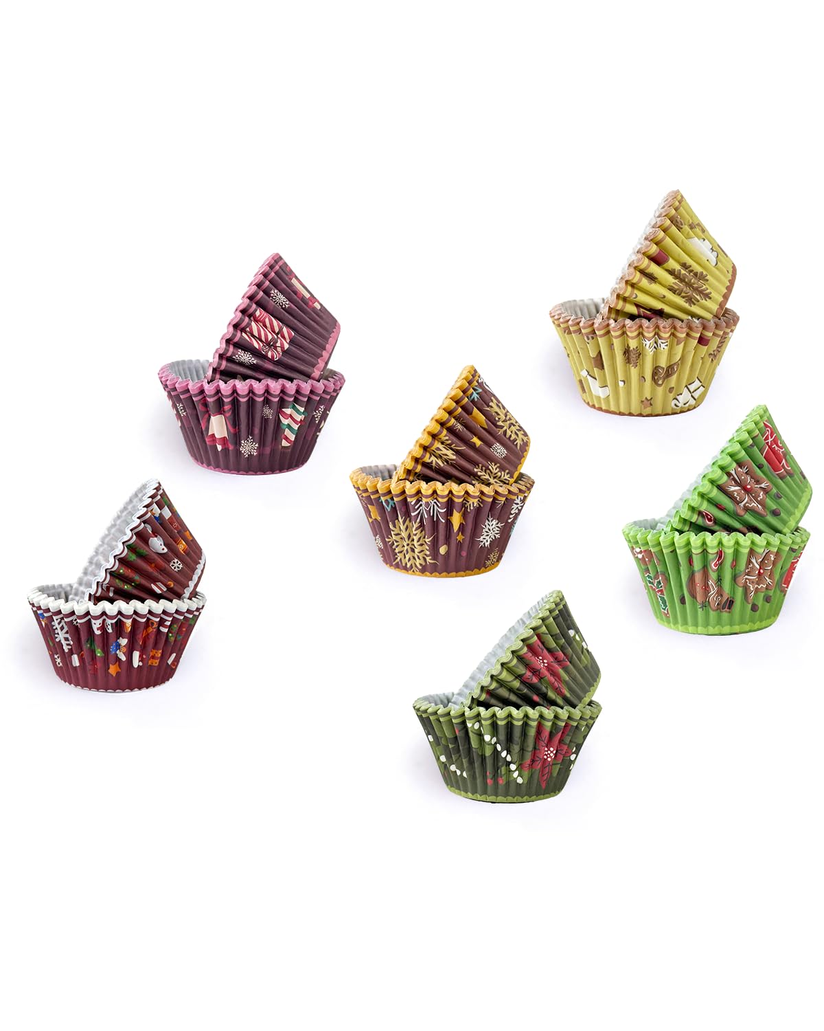 Snapklik.com : Qiqee Christmas Standard Cupcake Liners Cupcake Cups 300 ...