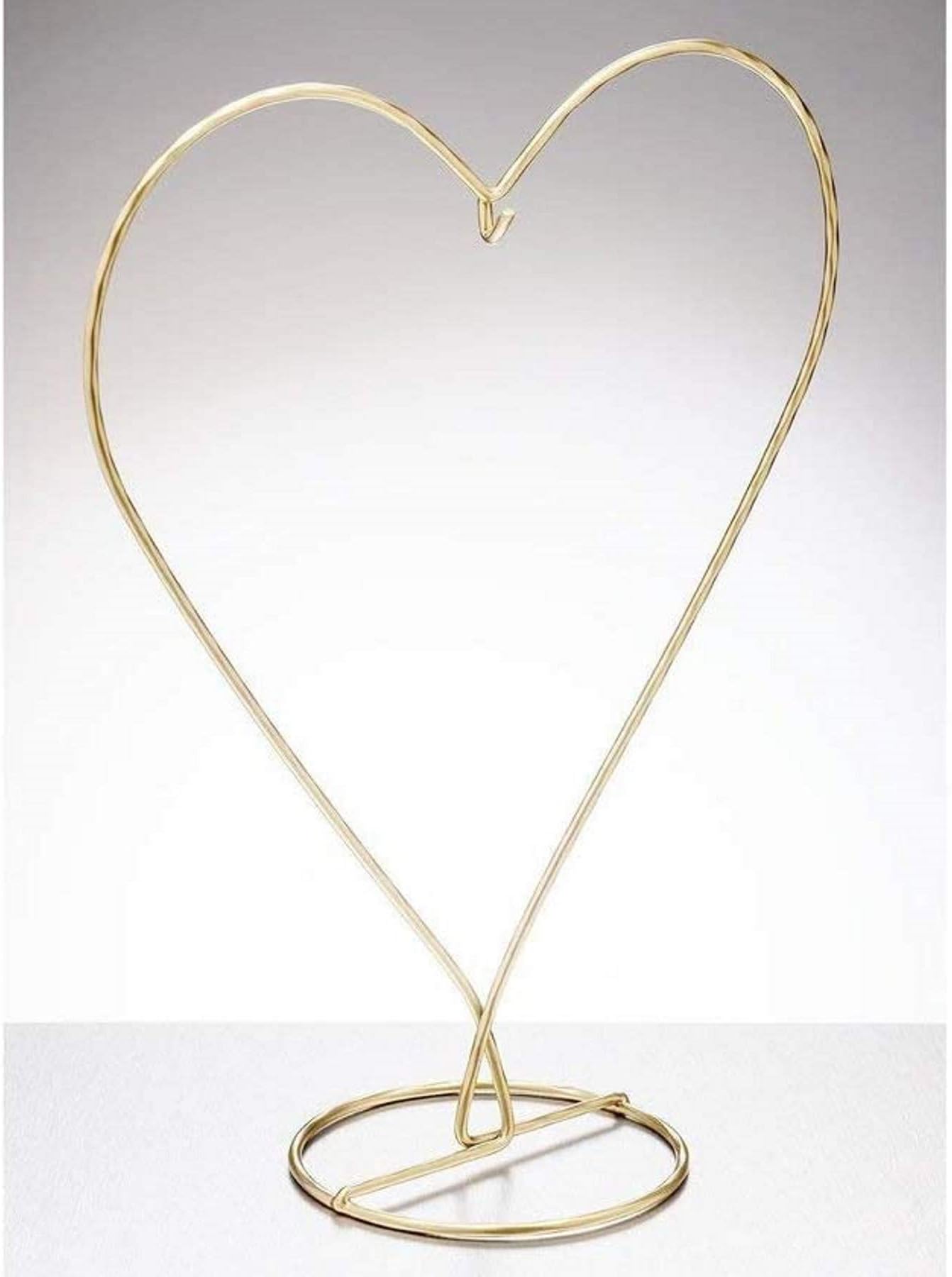 Sienna Glass Heart Shaped Display Stand Silver : Amazon.co.uk: Home ...