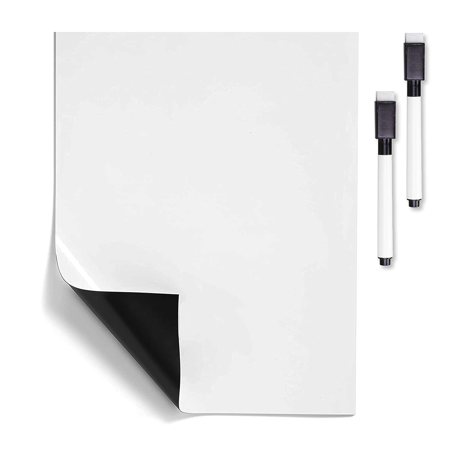 WONDERHUB Magnetic Dry Erase Whiteboard Sheet With 2 Markers for ...