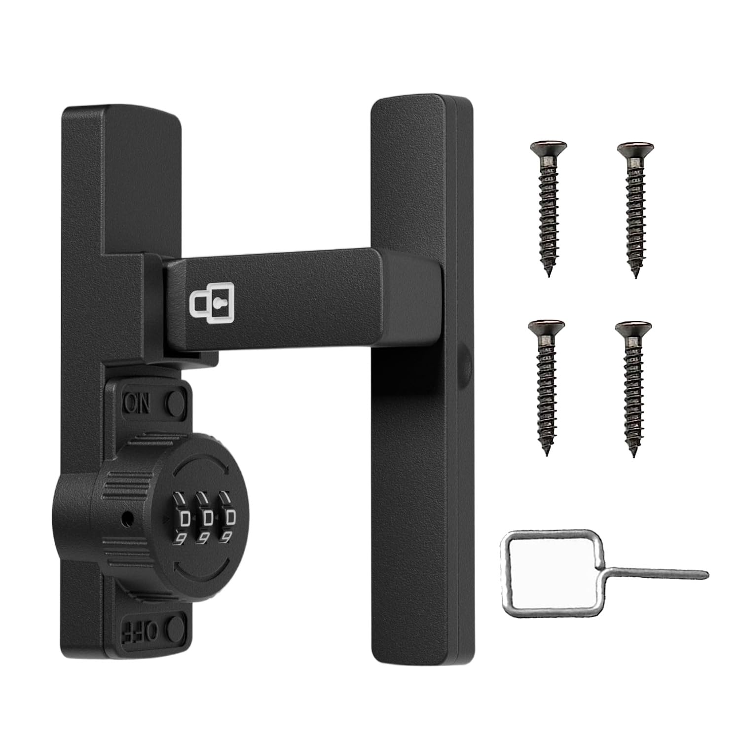 Amazon.com: Barn Door Lock Latch Mechanical Password Security Sliding ...