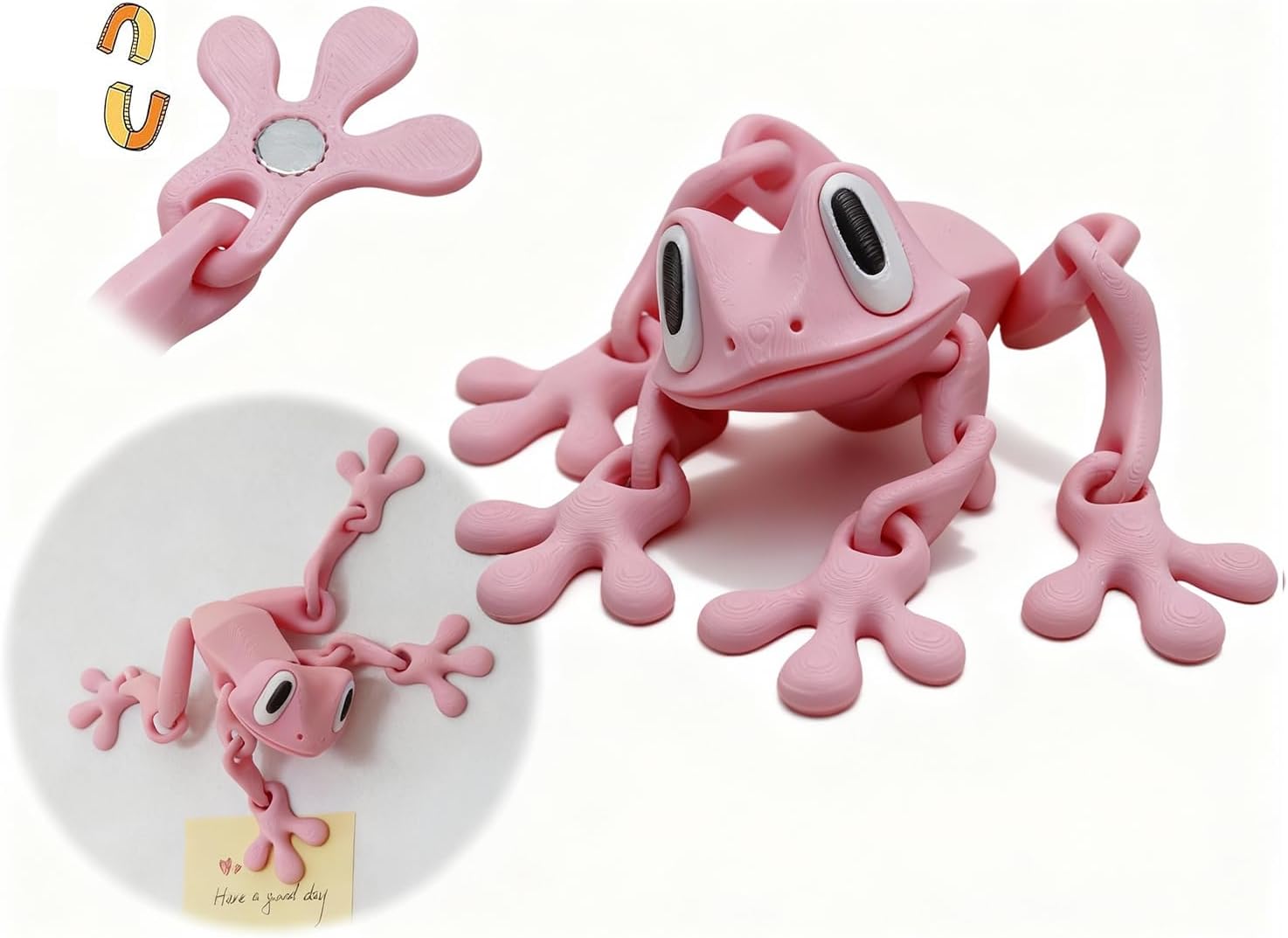 Amazon.com: Bofiyma Articulated Frog Refrigerator Magnet - 3D Printed ...