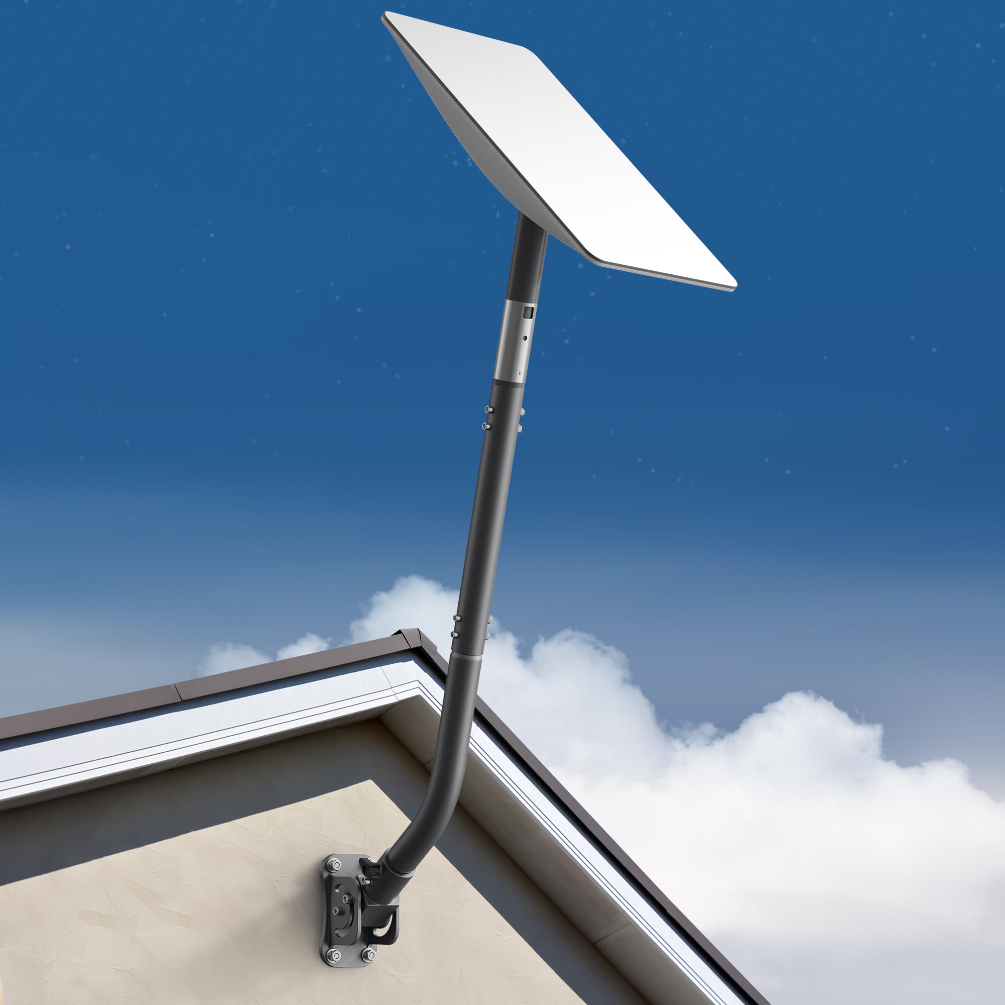 Snapklik.com : Adjustable Starlink Mounting Pole, 40 Long Wall Mount ...