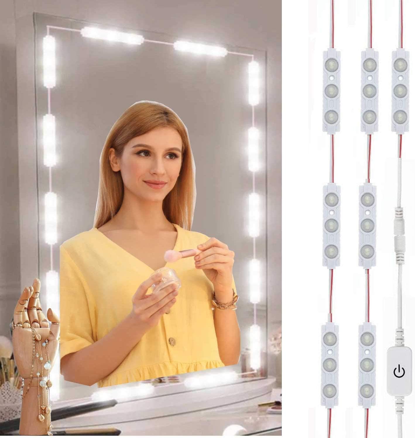 Funito Led Vanity Mirror Lights, Hollywood Style Vanity Make Up Light ...