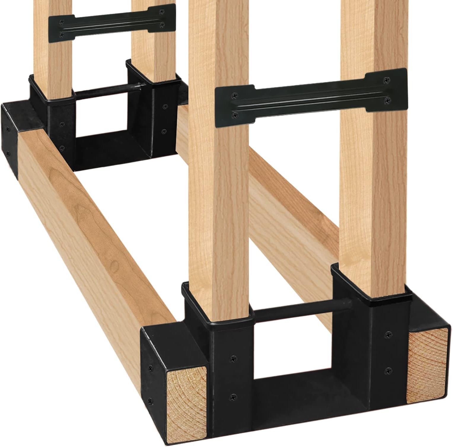Amazon.com : Foozet Firewood Rack Outdoor with Wood Screws Log Rack ...