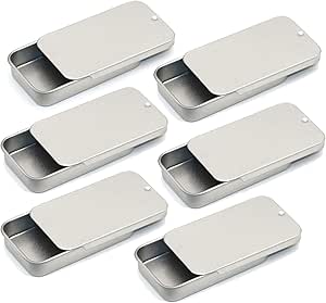 Amazon.com: 16Pcs Empty Mini Slide Top Tin Containers Solid Perfumes ...