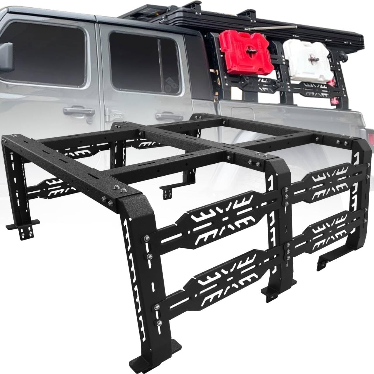 Amazon.com: Overland AXIS Universal 12" Truck Bed Rack 5'- 6" Bed Off ...