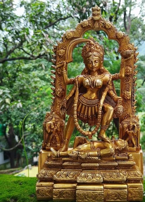 Buy Vittu Kalai Kali Maa Statue in Brass, Goddess Kali Idol, Parvati ...