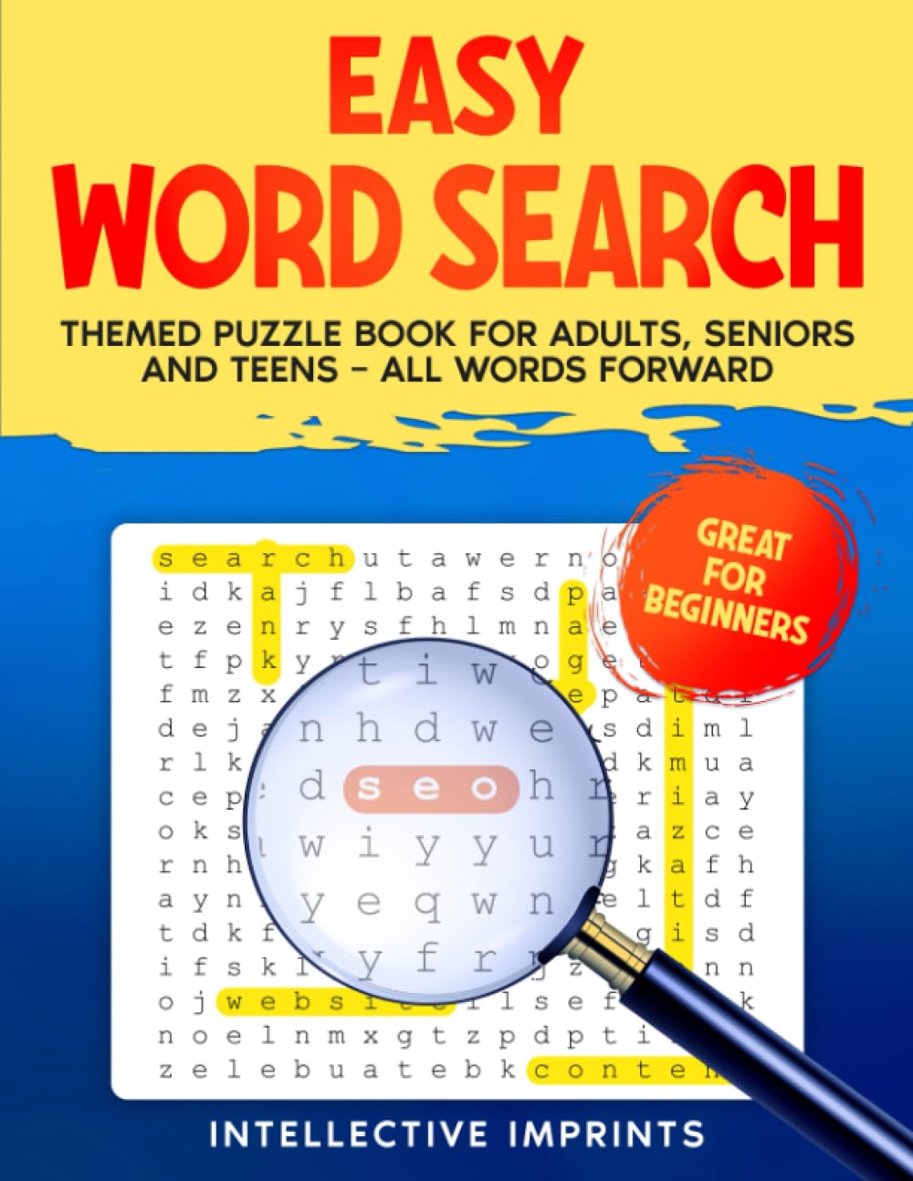 EASY WORD SEARCH: LARGE PRINT, Themed Puzzle Book for Adults, Seniors ...