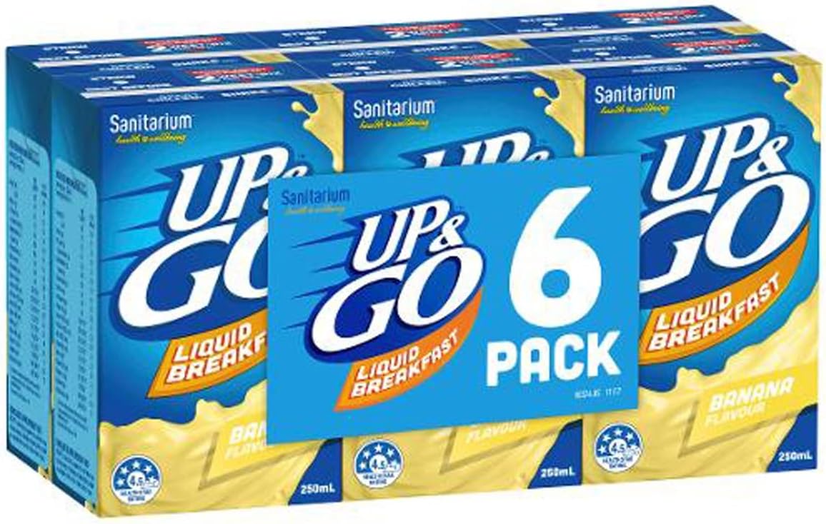 Sanitarium Banana Up&go Liquid Breakfast 6x250ml : Amazon.com.au ...