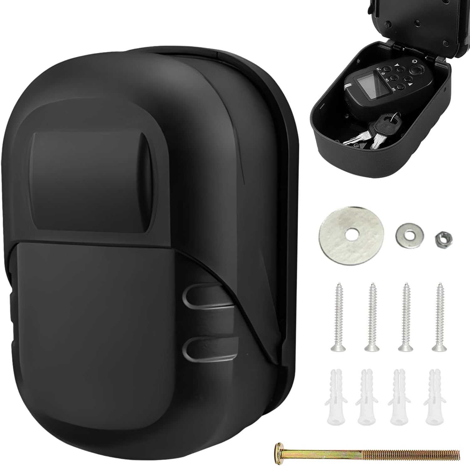 Key Safe Wall Mounted, Combination key lock box outdoor, Large Internal ...