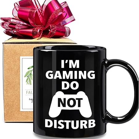 Amazon.com: Gamer Mug 11 oz White Ceramic Novelty Gamer Cups, Unique ...