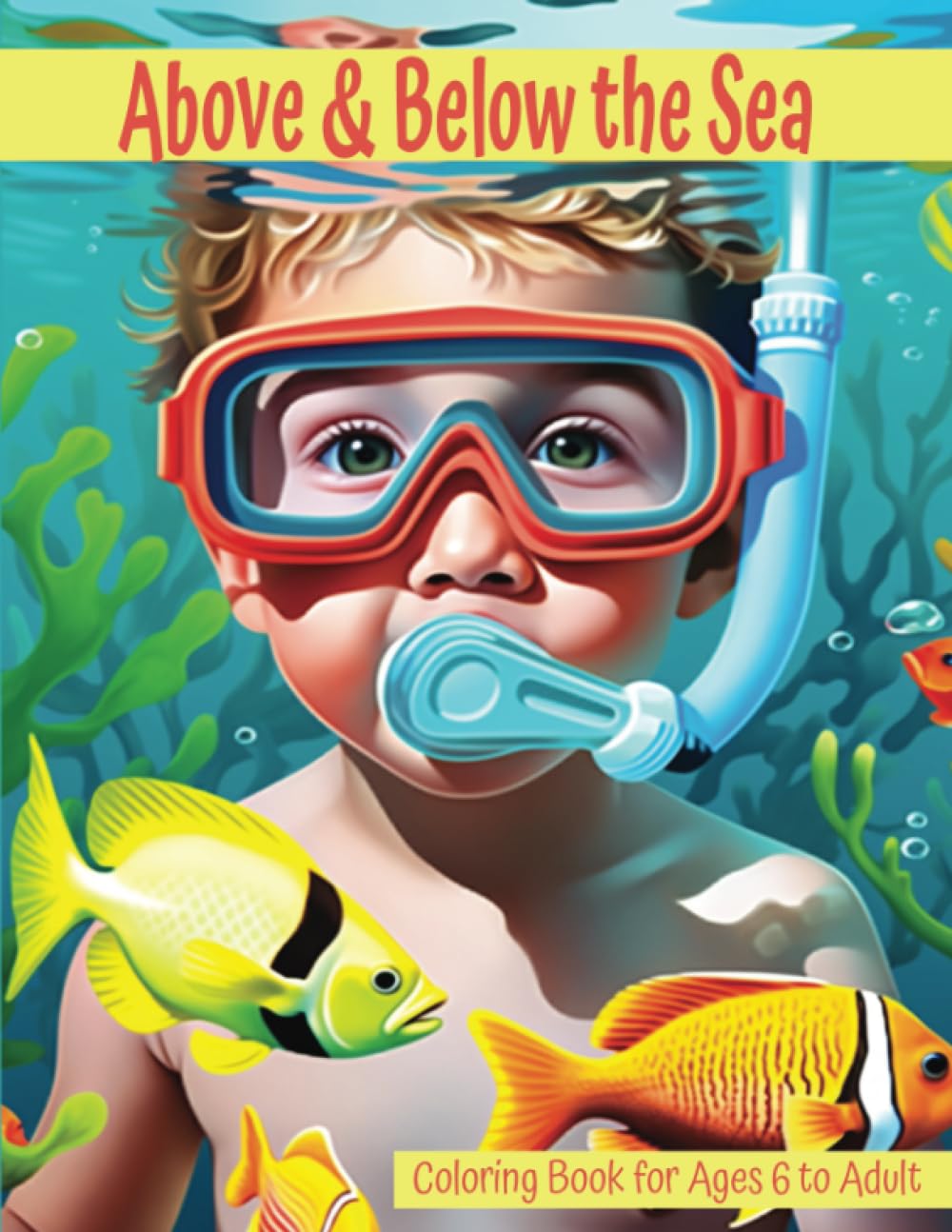 Above and Below the Sea: Coloring Book for Ages 6 to Adult: Jones ...