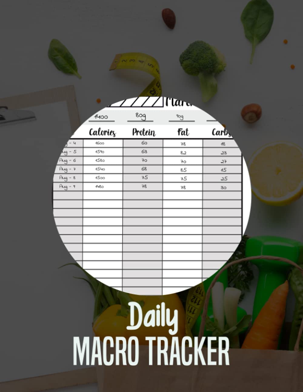 Daily Macro Tracker: Macronutrients Tracking Journal for Calculating ...