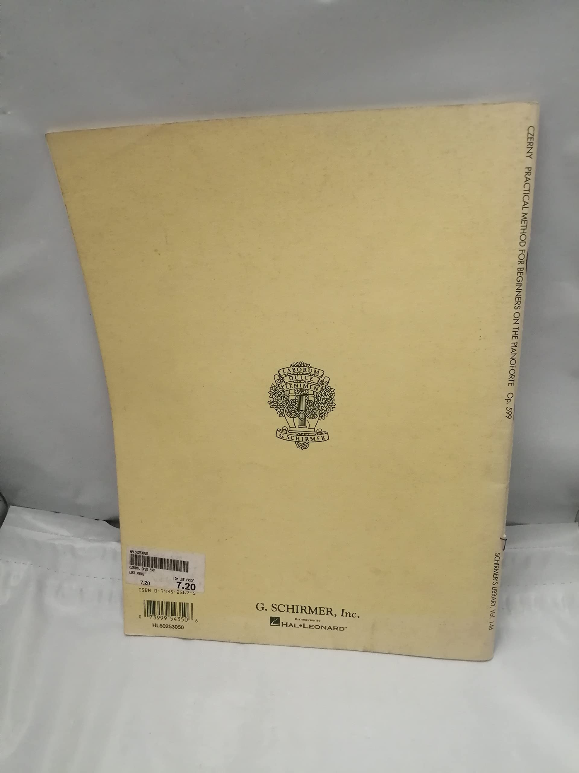 Snapklik.com : Practical Method For Beginners, Op 599: Schirmer Library Of Classics Volume 146 ...