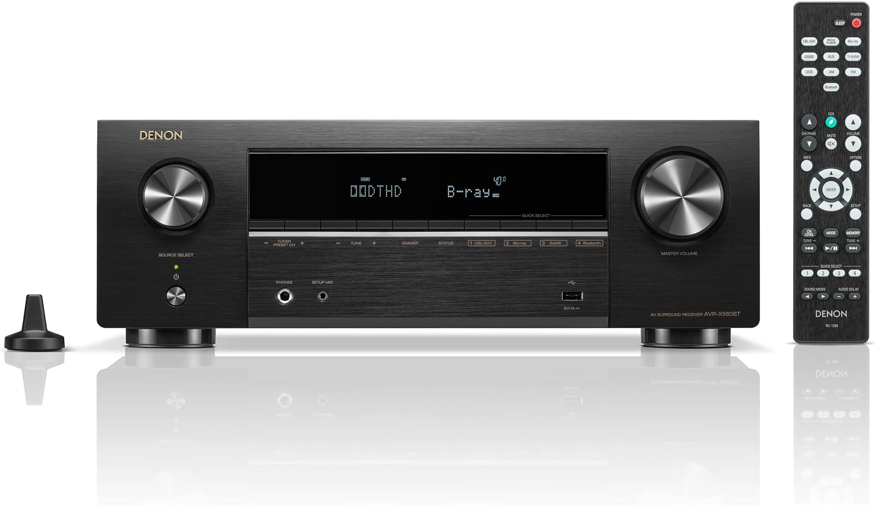 Amazon.co.jp: デノン Denon AVR-X580BT 5.2ch AVサラウンドレシーバー 8K Ultra HD、HDR10 ...