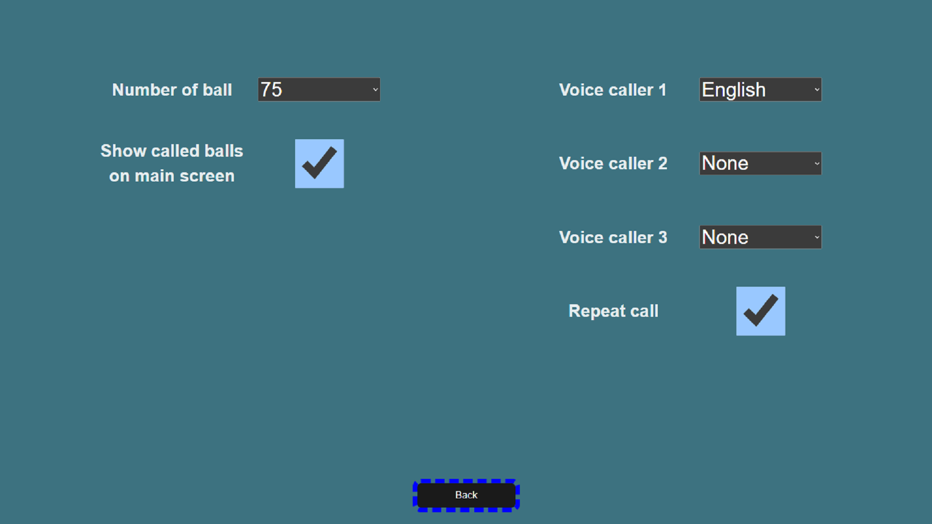 Simple Bingo Caller 2 (for groups) - App on Amazon Appstore
