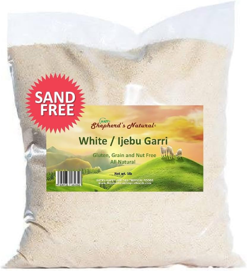 Amazon.com: Ijebu Garri/Gari 5 lb / 80 oz bag by HATF's Shepherd's ...