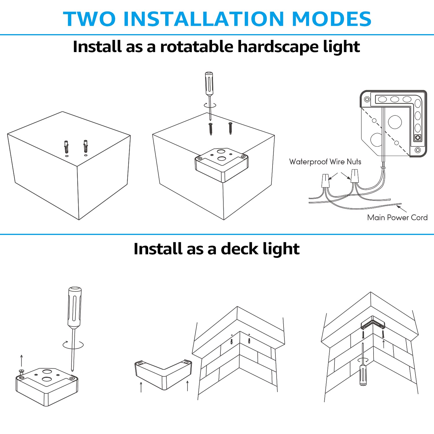 Right Angle Light Low Voltage