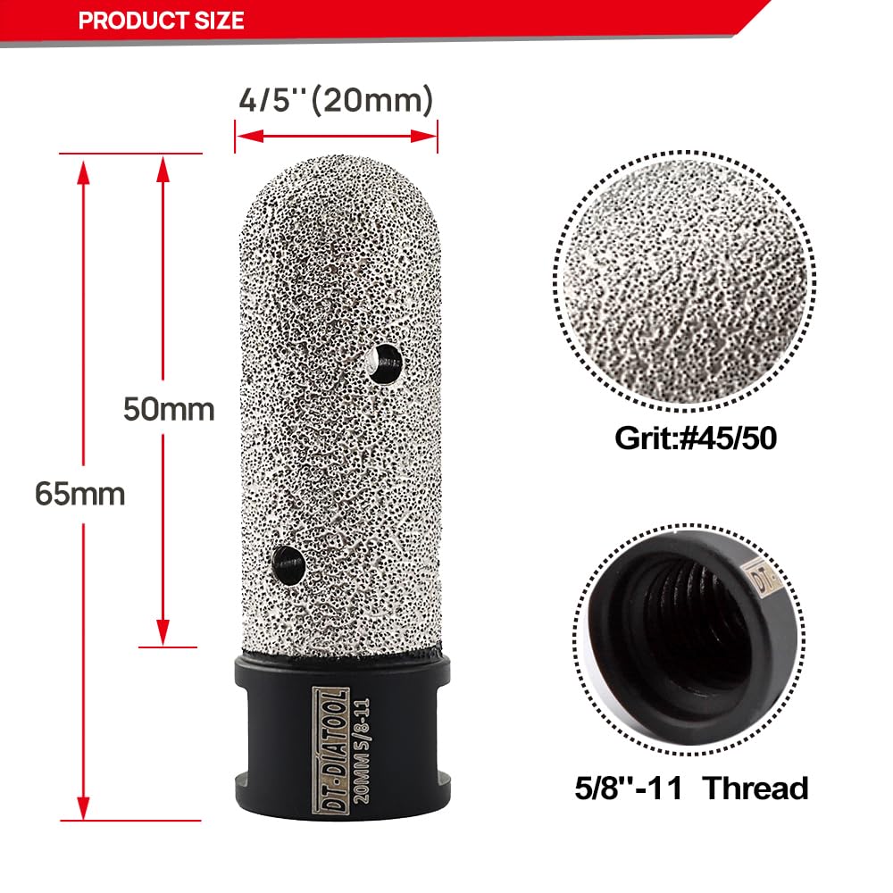 Snapklik.com : DT-DIATOOL Diamond Finger Milling Bit 4/5"