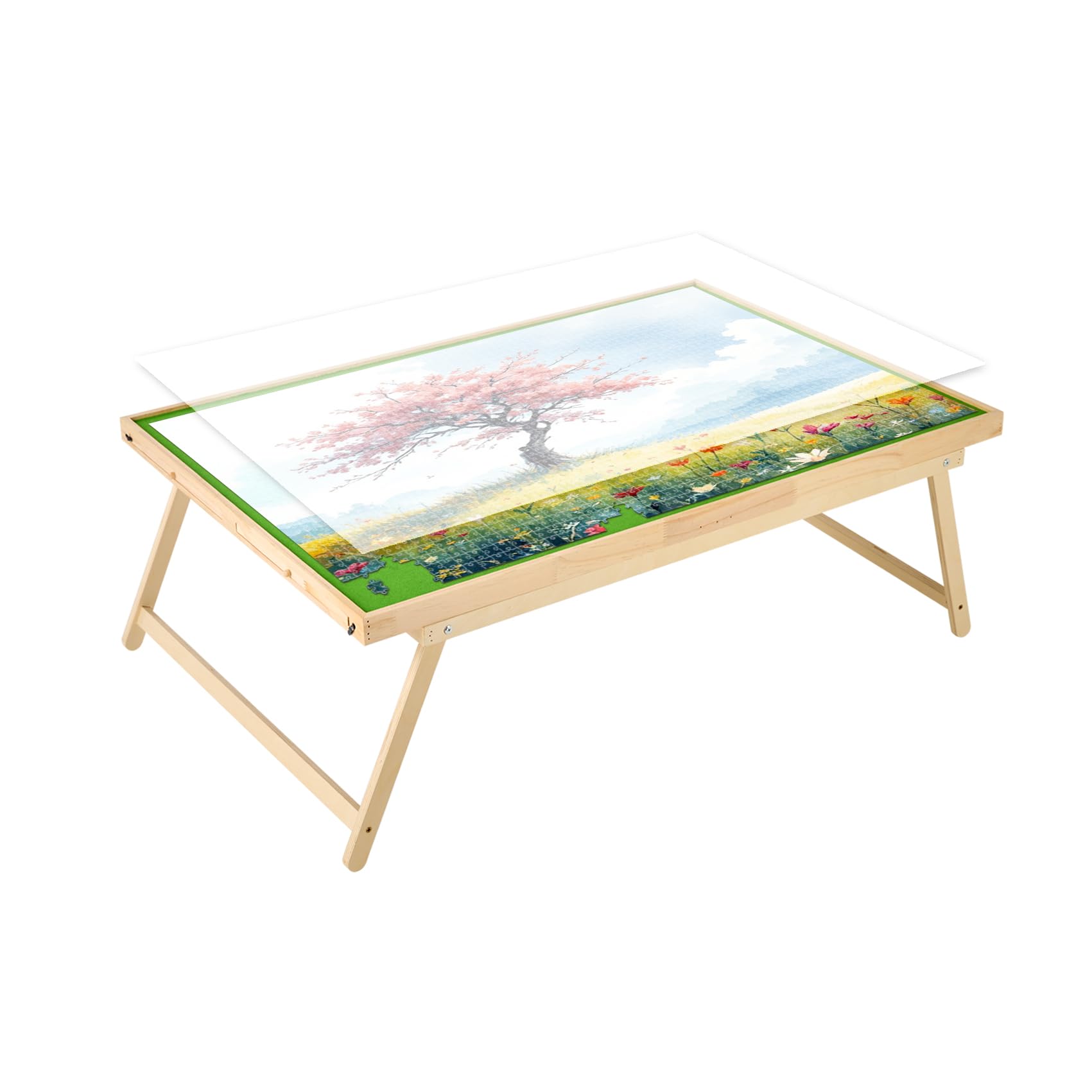 Amazon.com: Ekomx 1500/2000 Pieces Puzzle Table with Folding Legs ...