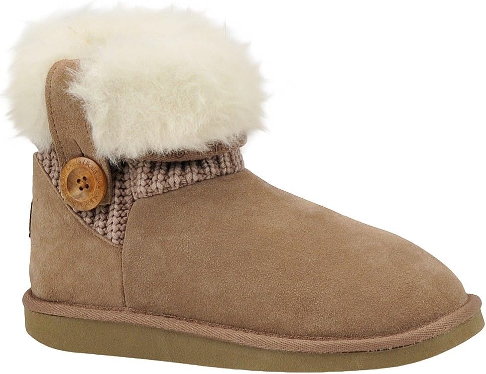 Amazon.com | Ukala Sydney Womens Mary Low Taupe Boots 8 M | Boots