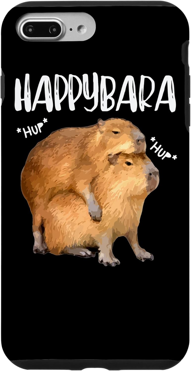 Amazon.com: iPhone 7 Plus/8 Plus Happybara Funny Capybara Meme Happy ...