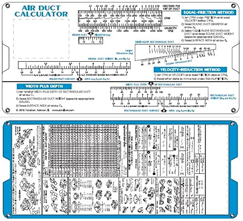 Air Duct Calculator - Slide Rule: Amazon.co.uk: Builder's Book, Inc ...