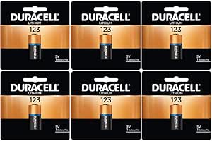 Duracell Ultra High-Power Lithium Battery, 123, 3V 1 ea ( Pack of 6) : Amazon.ca: Health ...