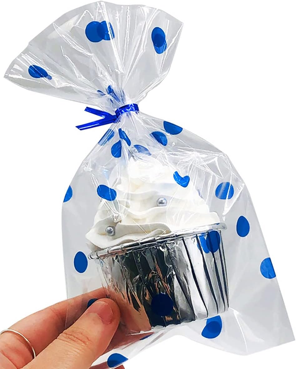 Amazon.com: 200 Pcs Treat Bags with 200 Pcs Twist Ties - Thickness OPP ...