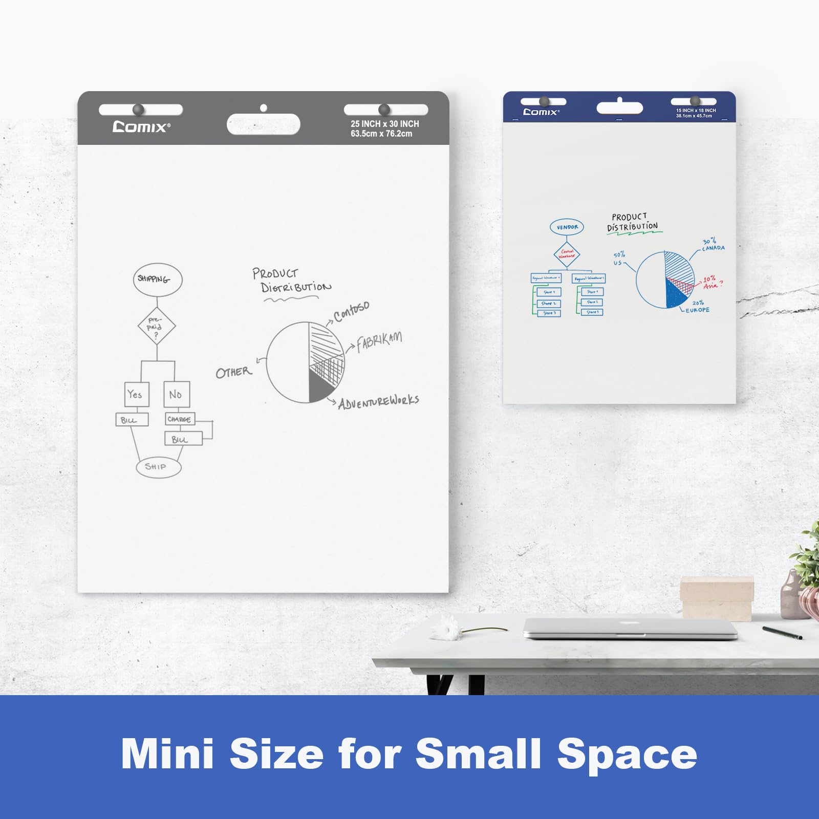 Snapklik.com : Mini Size Sticky Easel Pad, 15 X 18 Inches Flip Chart ...