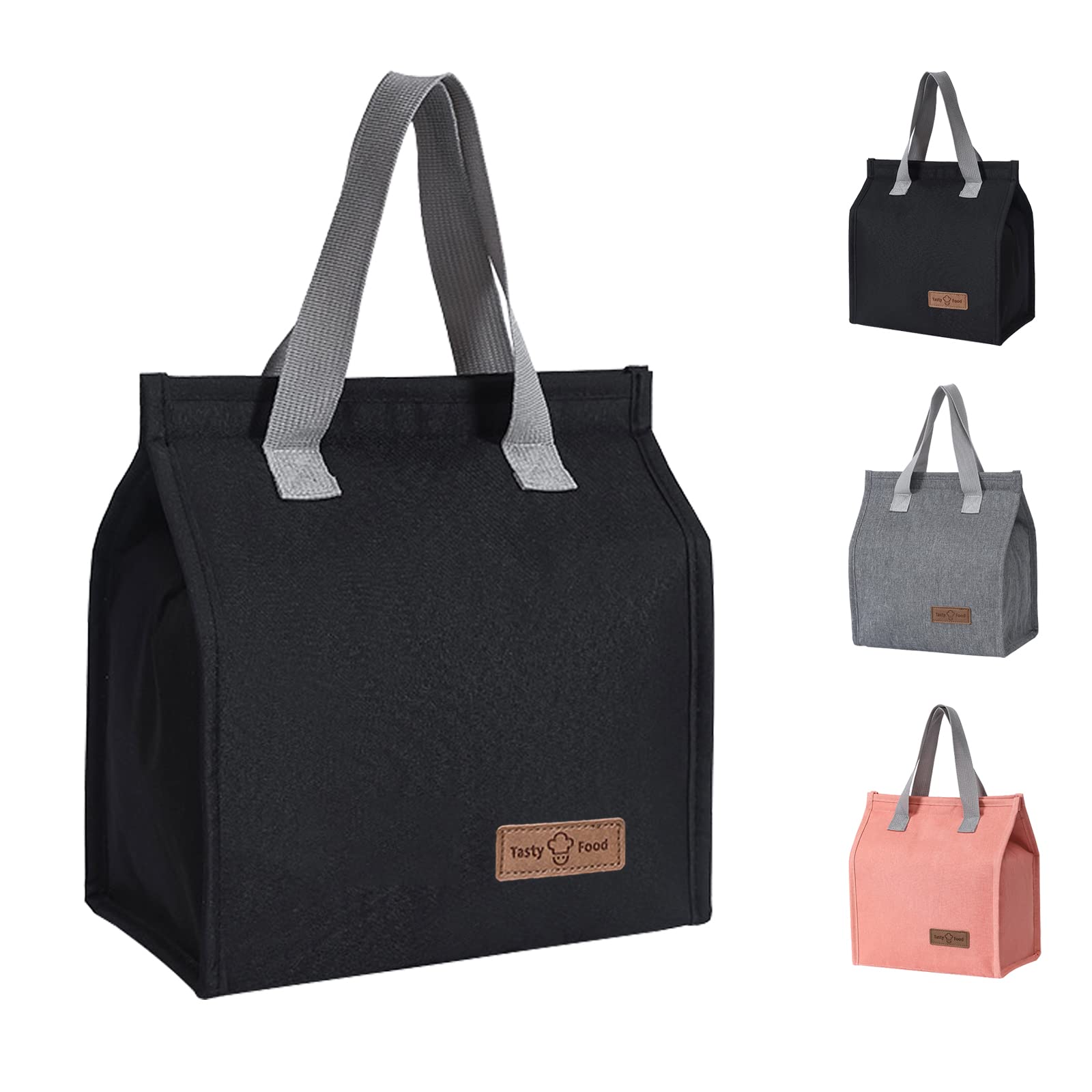 SYSAMA Lunch Bag, Large Insulated Reusable Lunch Box Container Bags for ...