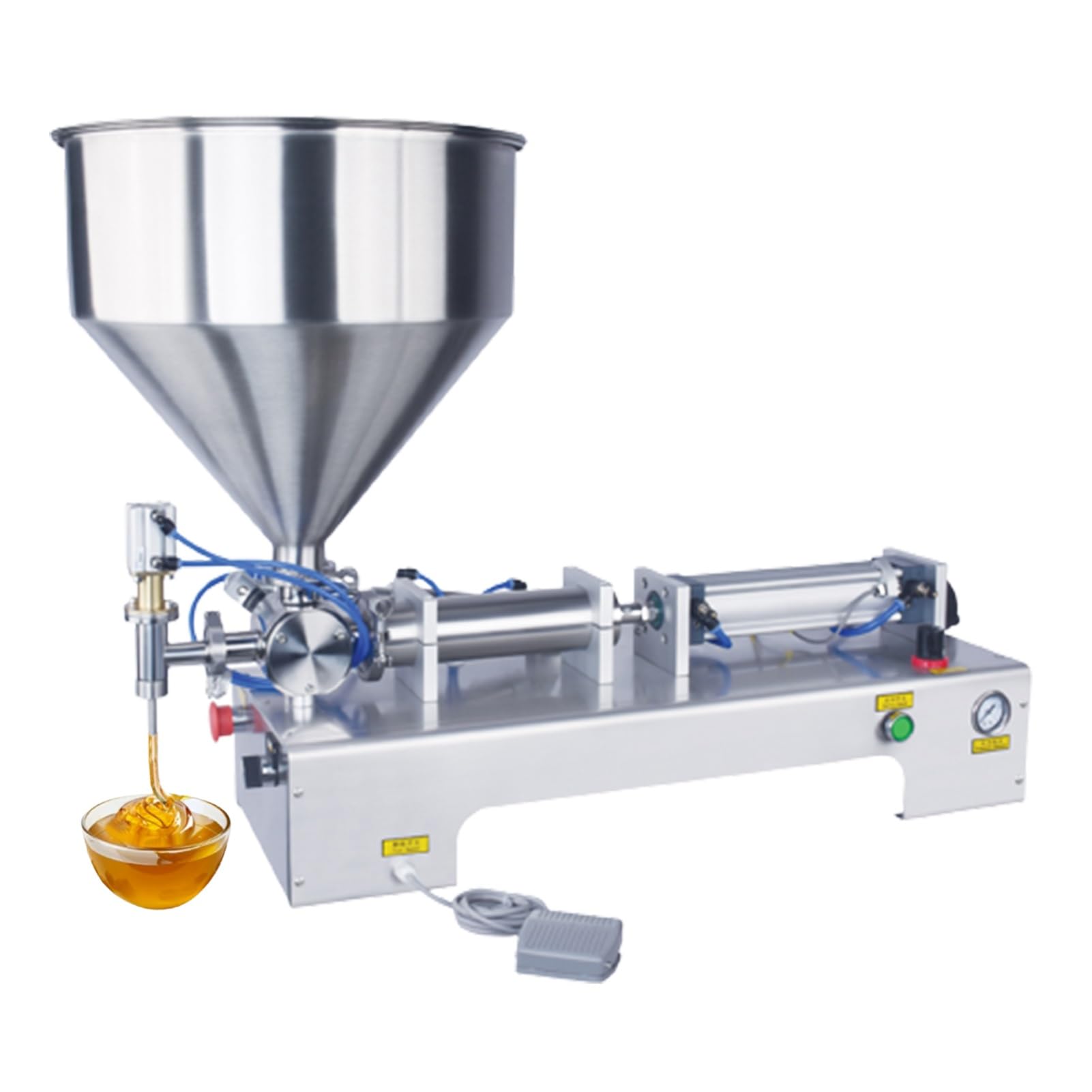 Amazon.com: YVYKFZD Horizontal Paste Liquid Filling Machine, Pneumatic ...