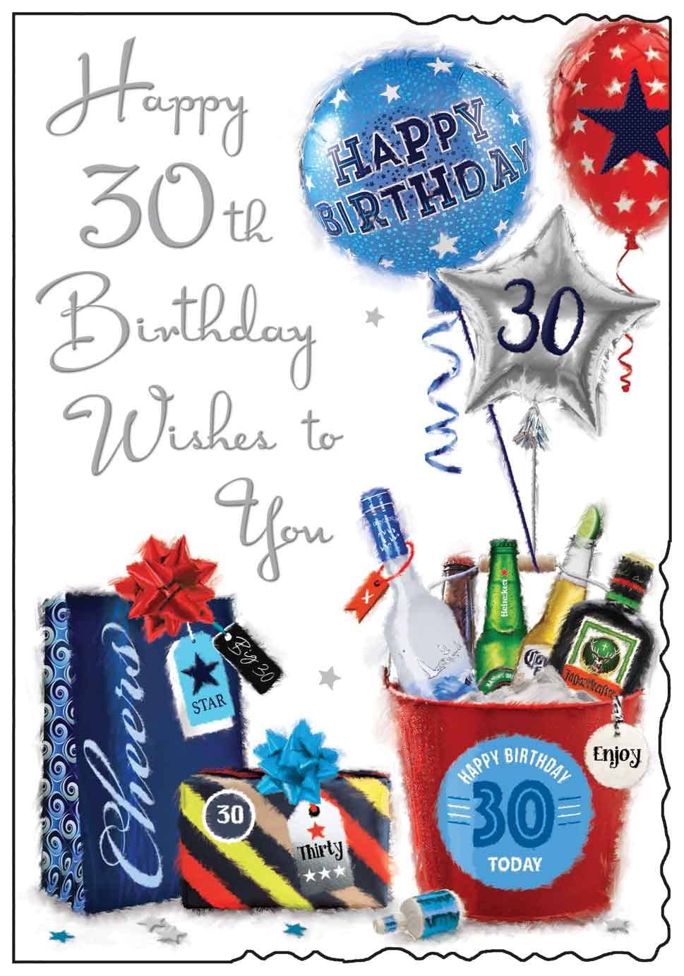 Happy Birthday Images For Him 30 Years Verjaardagskaart Happy Birthday