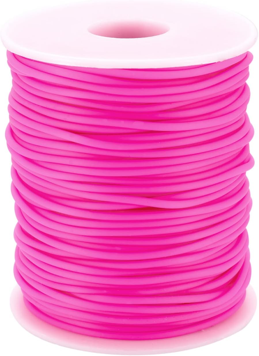 Amazon.com: Pandahall 54.68 Yards/Roll 2mm Hollow Pipe Tubuing Rubber ...