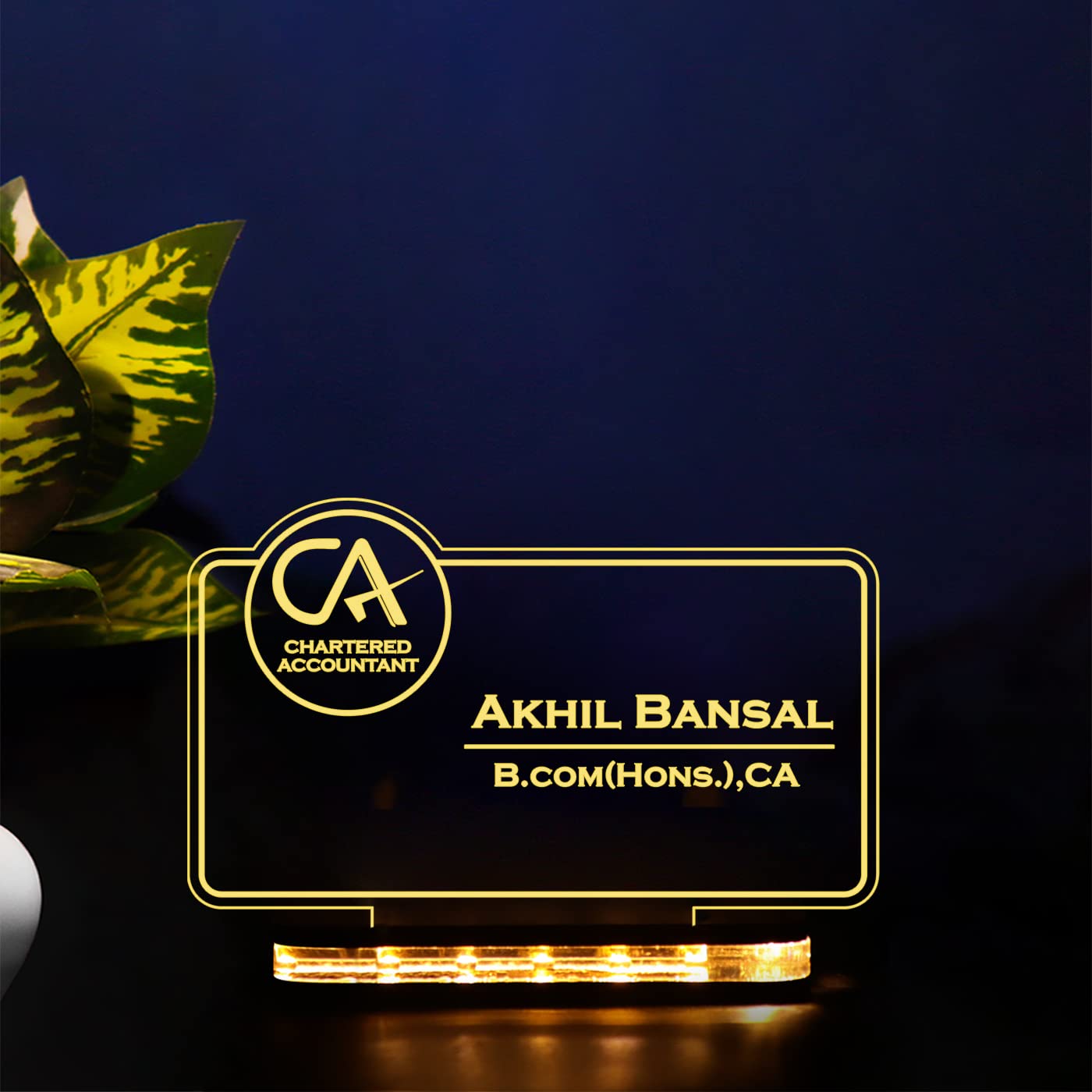 Buy StarLaser Customized Led Lamp Personalized with Name and Logo Warm ...