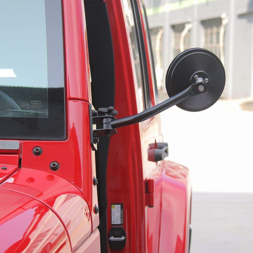 JeCar Doors Off Mirrors Quick Release Mirrors Exterior Accessories for Jeep Wrangler 1997-2006 ...
